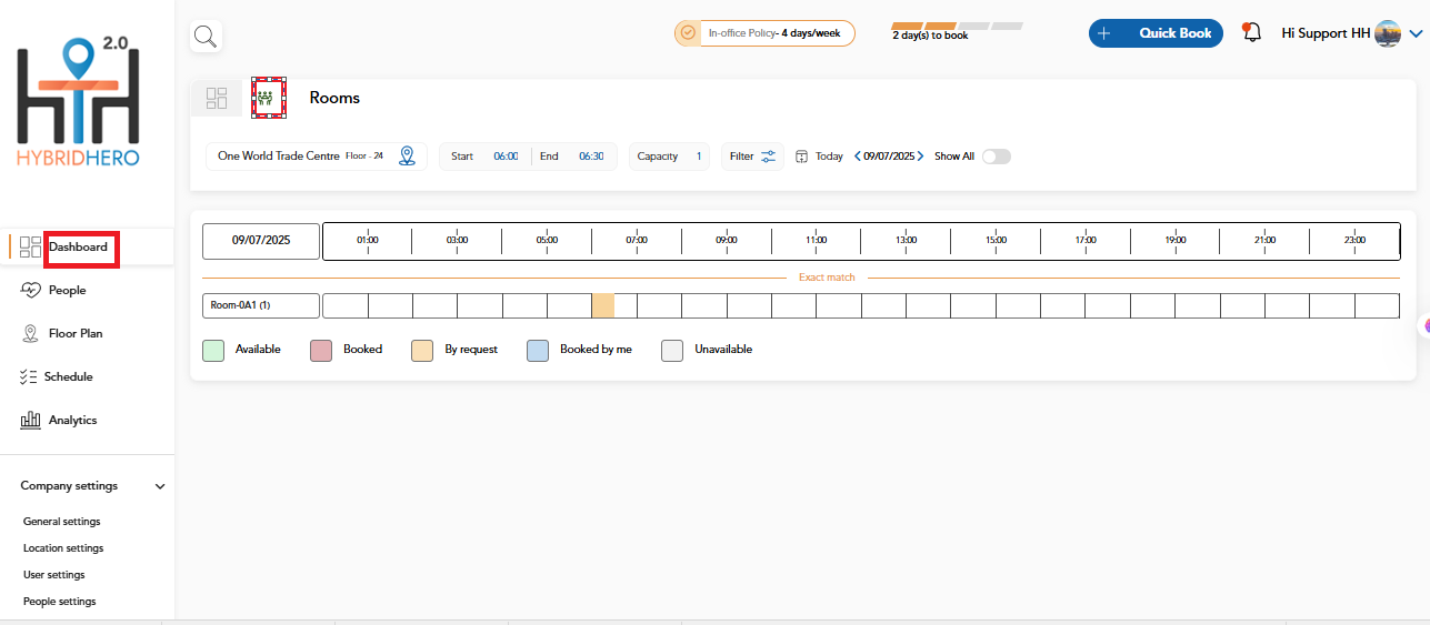 Meeting Room Overview and Booking Guide – HybridHero