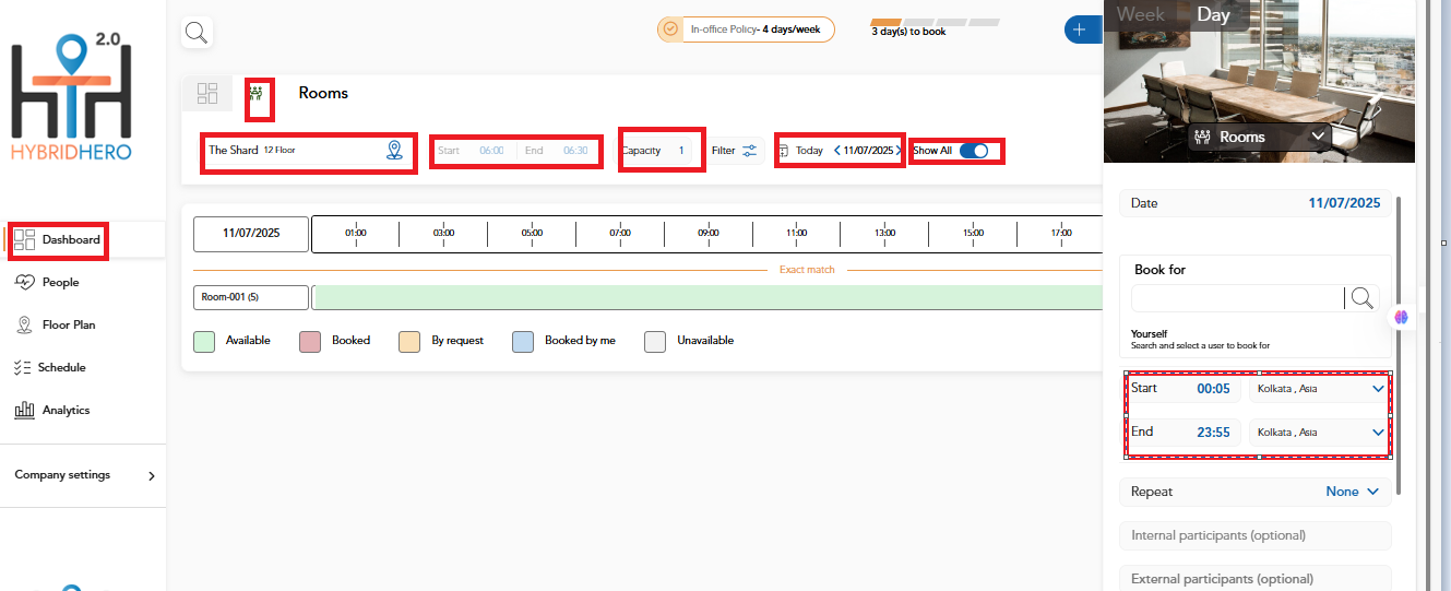Meeting Room Overview and Booking Guide – HybridHero