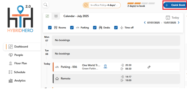 Understanding Booking Types in the Dashboard – HybridHero