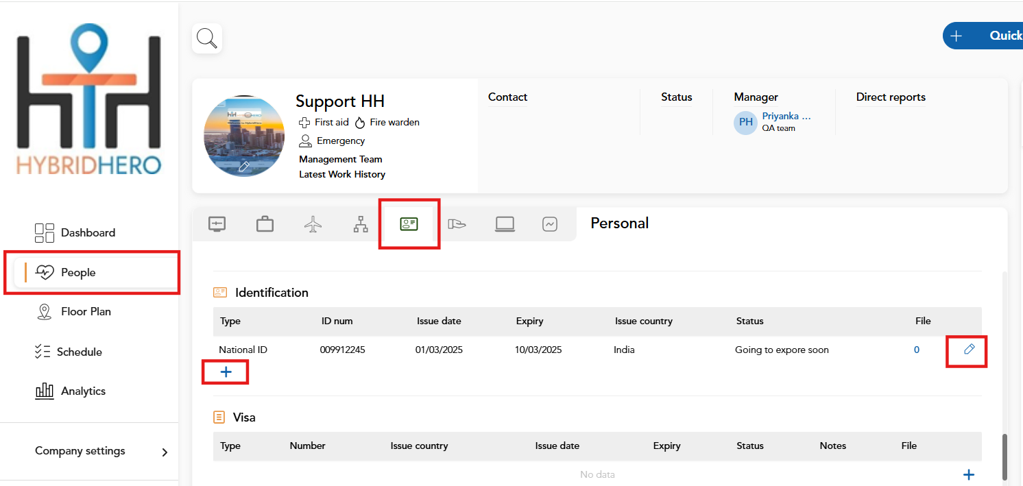 How to Add or Update Identification Proof Documents in the Personal Tab ...