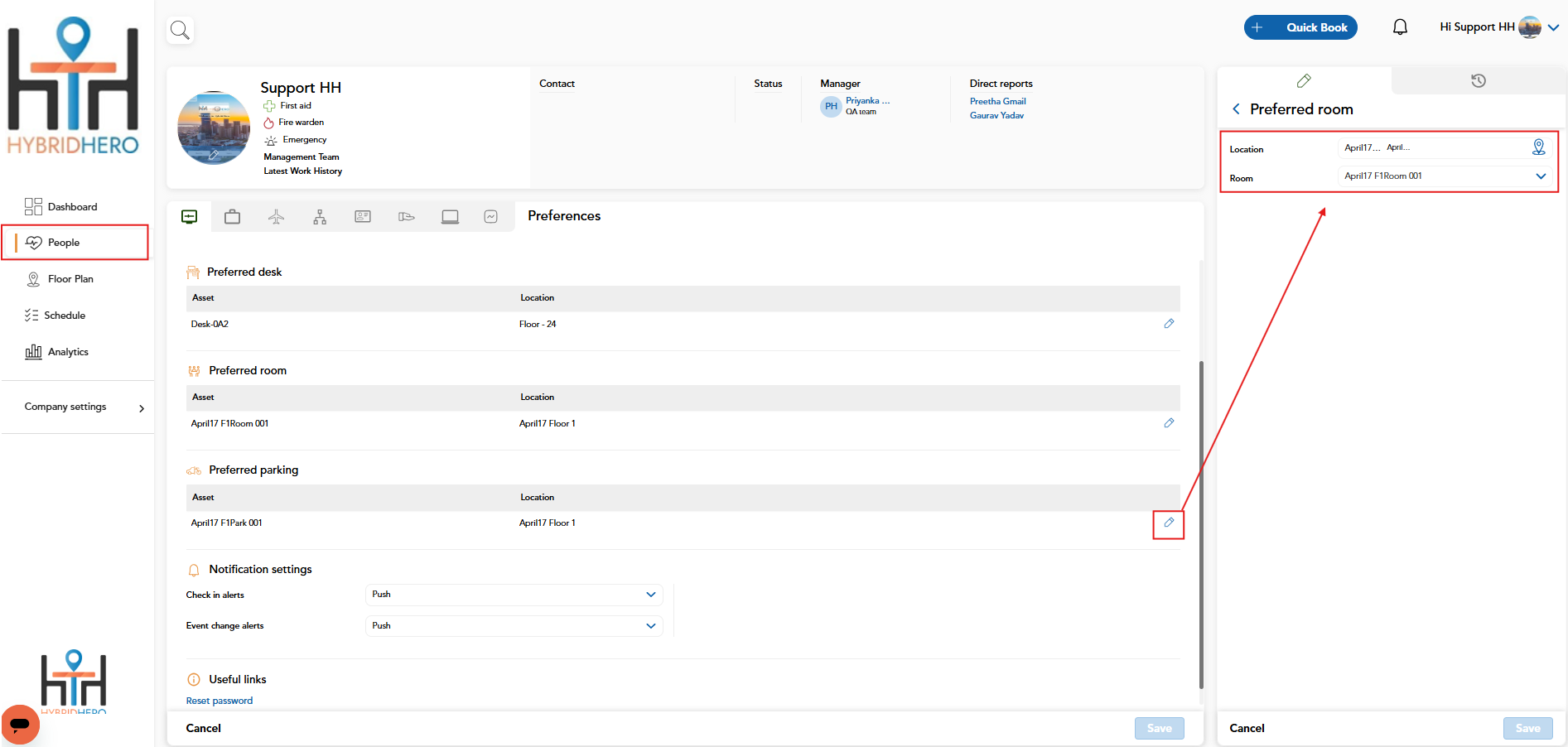 How do I Set up my Preferred Meeting Room? – HybridHero