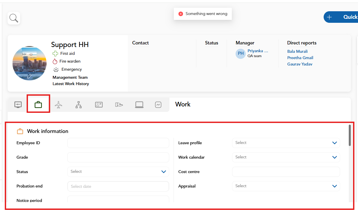 How to Add Work Information under Preferences – HybridHero