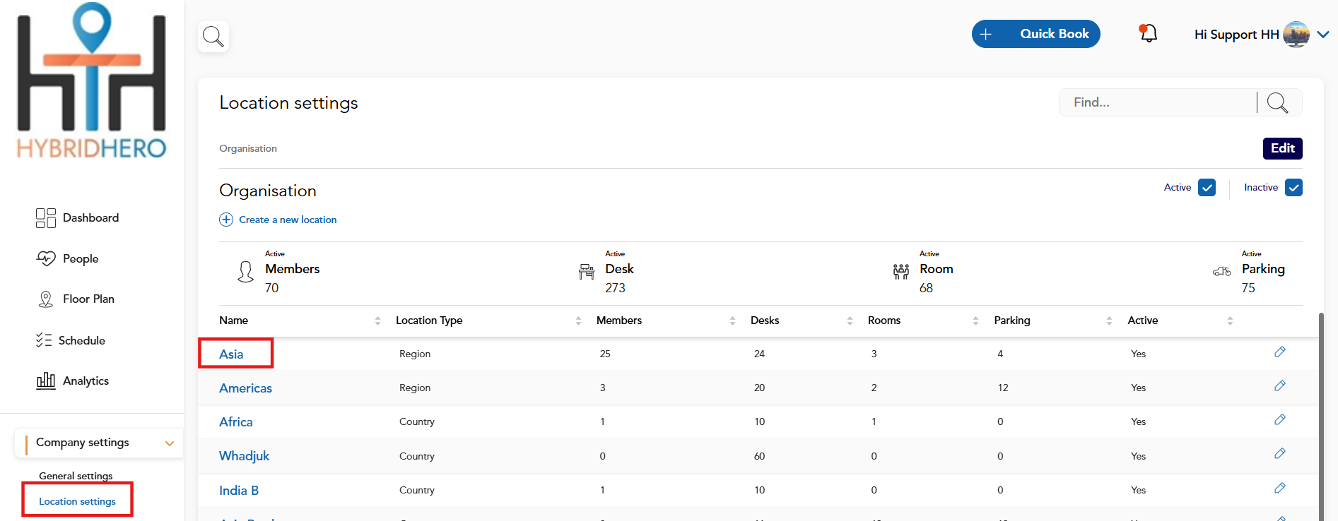 How to Active or inactive an asset? (Desk, Meeting room or Parking ...