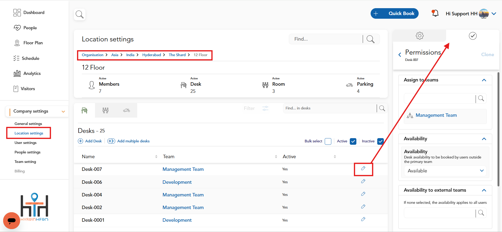 How to Assign Asset to a Specific User Within the Same Team – HybridHero