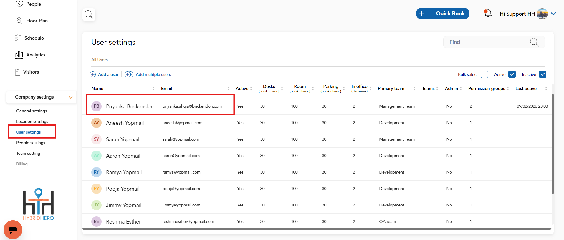 How to update user's notification preferences – HybridHero